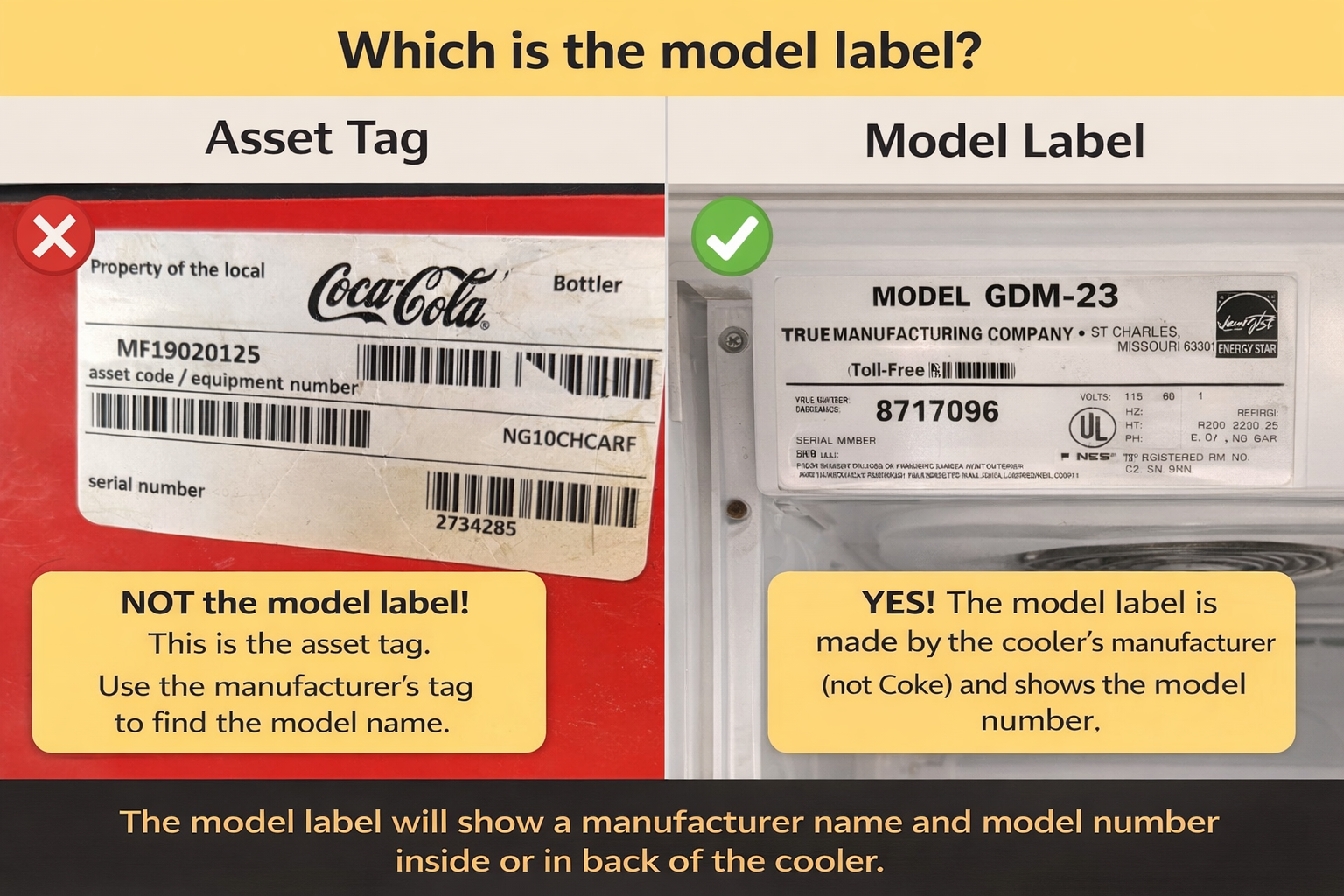 Required - Tap here to find Cooler Model name and Type – Survey.com Support